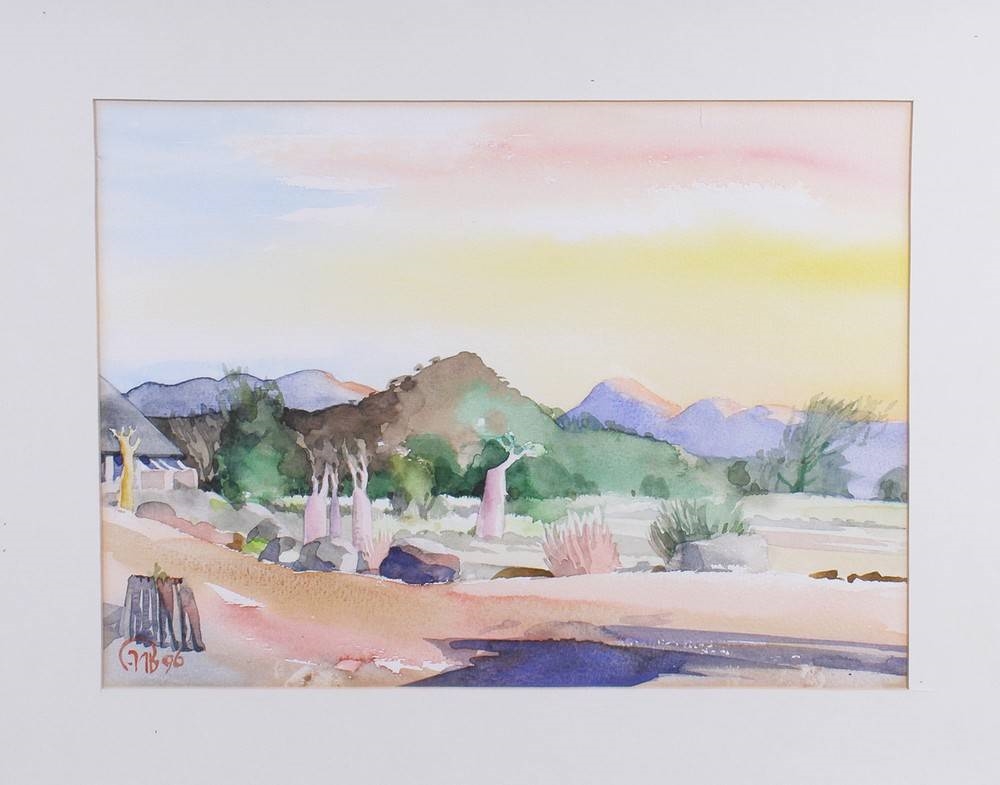 Nils Burwitz | Afrikanische Landschaft (1996) | MutualArt