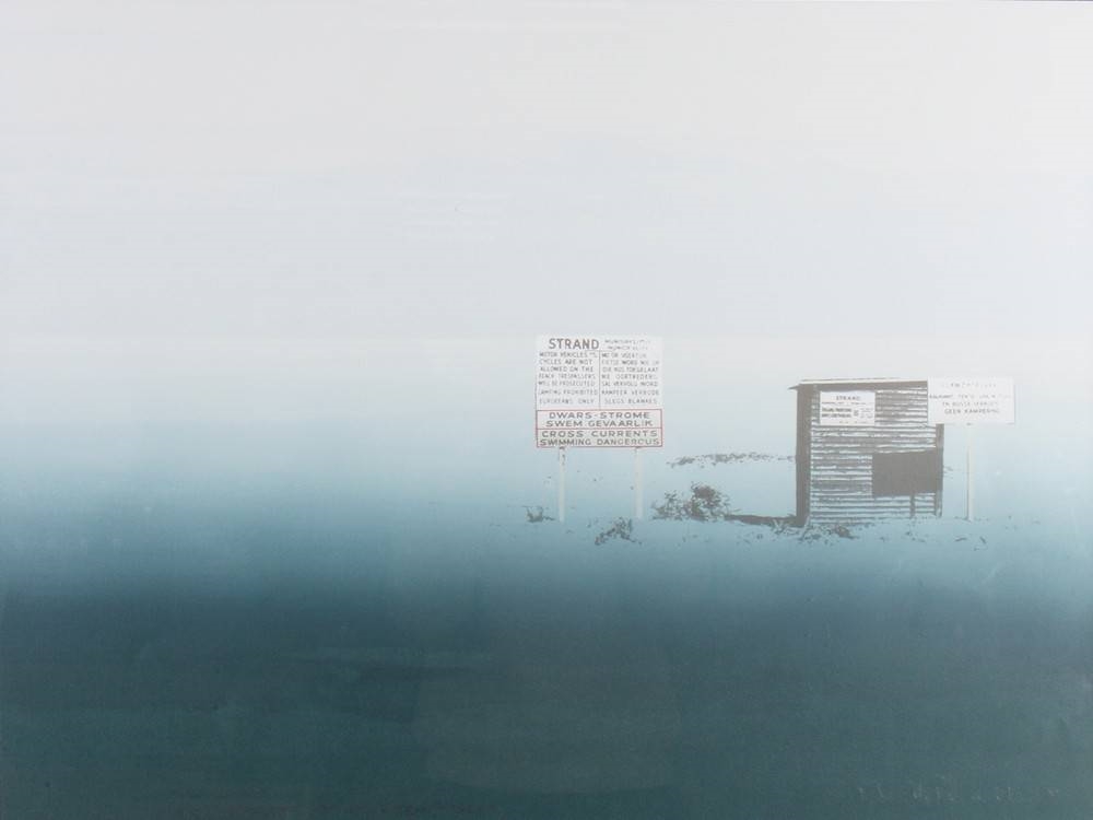 Nils Burwitz | Schilder am Strand (1990) | MutualArt