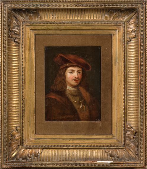 Rembrandt van Rijn | École HOLLANDAISE vers 1800, dans le goût de REMBRANDT Portrait d'homme ...