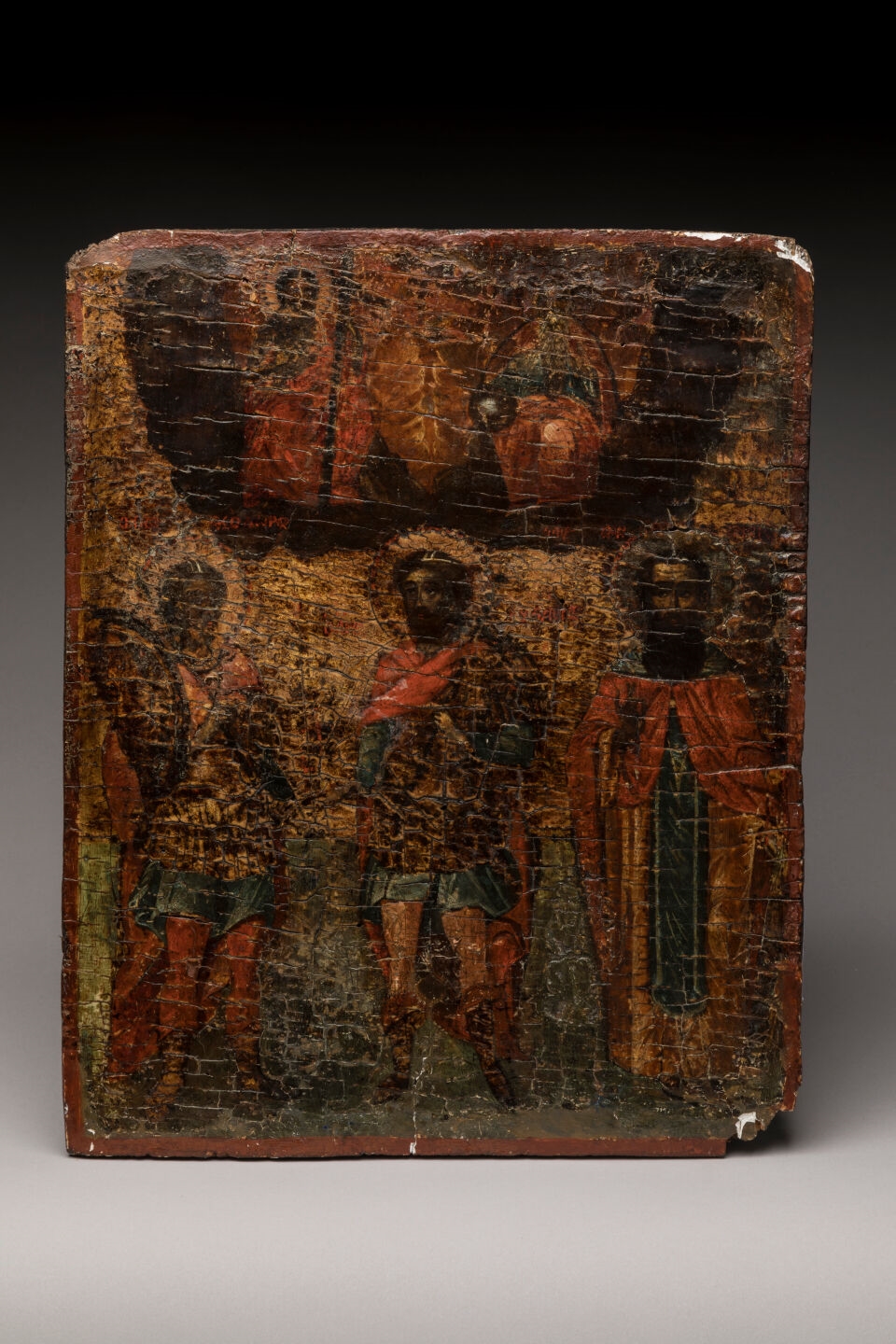 Dimitri | Icône figurant Saint Georges, Saint Dimitri et un saint ...