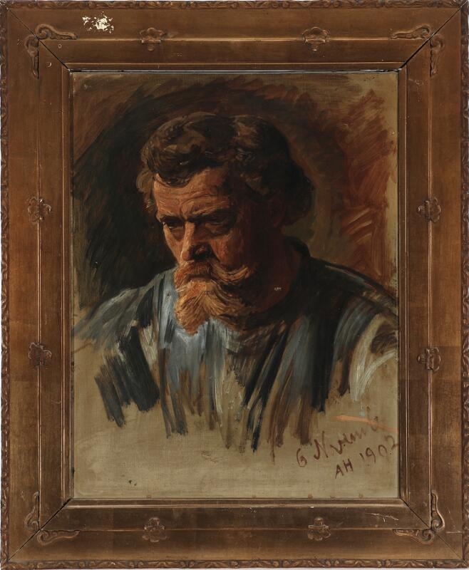 August Haerning | Portrait of a bearded man (1902) | MutualArt