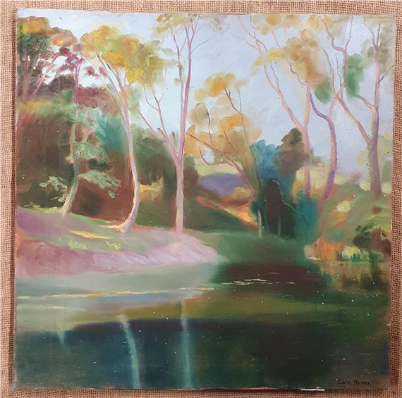 Colin Parker | Colin Parker. Ath Century abstract river scene (20th ...