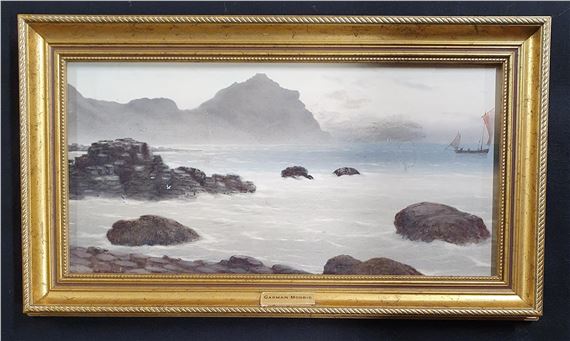 Garman Morris | Garmin Morris. A Watercolour of an estuary scene with ...