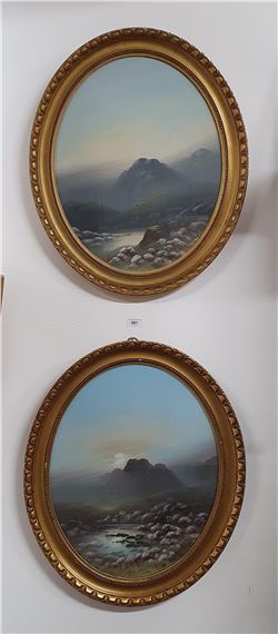 F. Holmes | A Pair ofth Century of Moorland scenes by F Holmes, in good ...