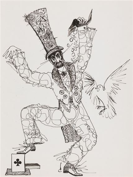 André Castinel | Magician with dove | MutualArt