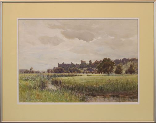Cyril Ward | View of Windsor Castle from the flood meadows on the ...