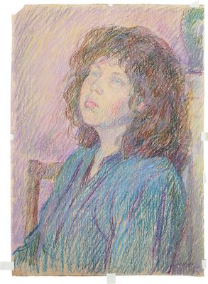 Moisey Volfovich Langleben | Female portrait (1986) | MutualArt