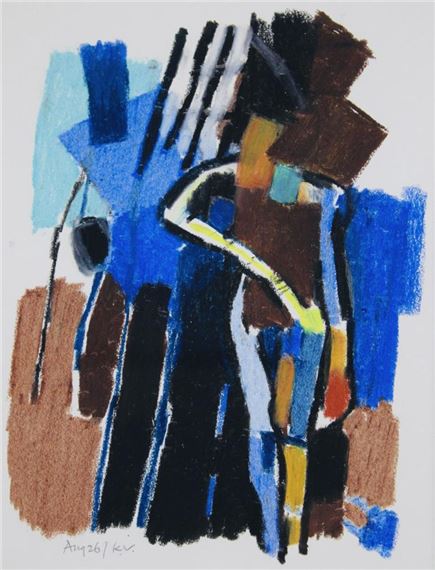 Keith Vaughan | Two wrestlers (1961) | MutualArt