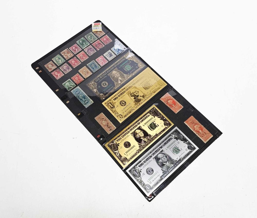 George | A collection of George Washington replica banknotes and some ...