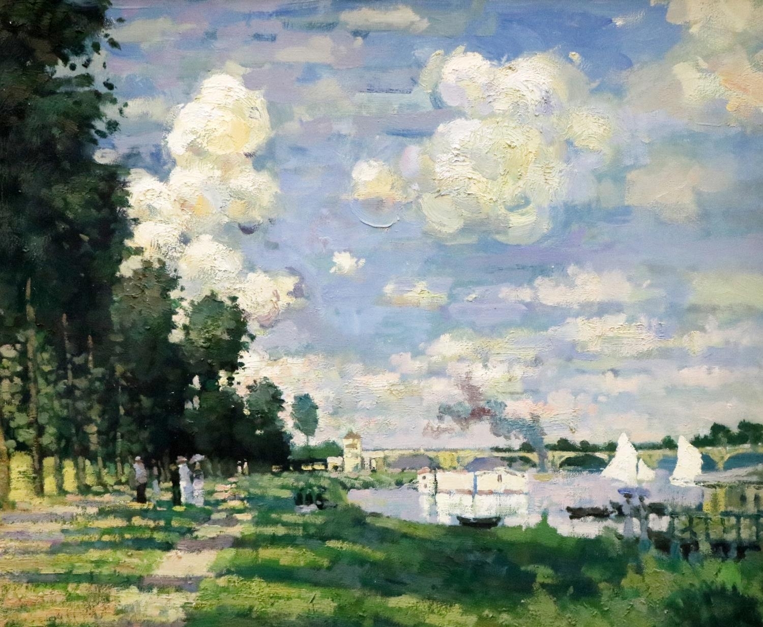 Claude Monet | Figures by a Lake | MutualArt