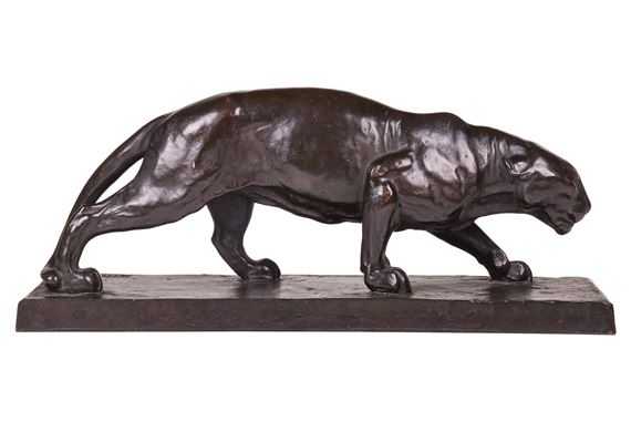 Albert Wille | Prowling Panther (1884) | MutualArt
