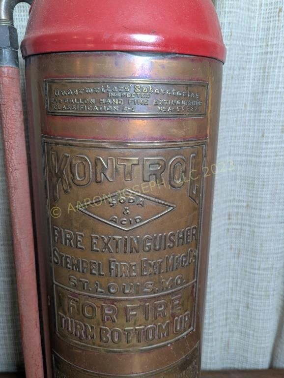 STEEL | Vintage KONTROL Soda & Acid Hand Fire Extinguisher | MutualArt