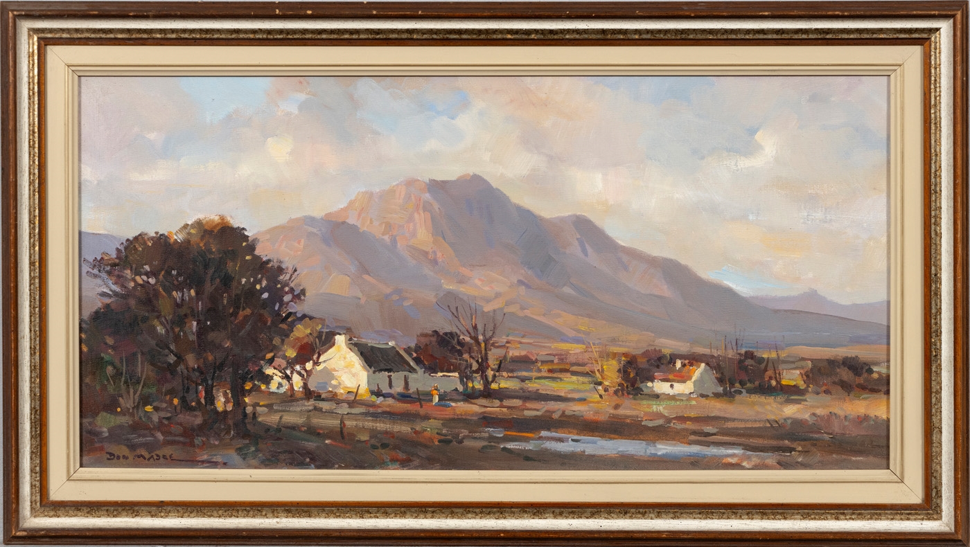 Don Madge | farm cottages in landscape | MutualArt