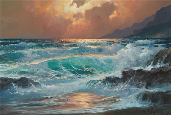 Alexander Dzigurski | Big Sur Sunset | MutualArt