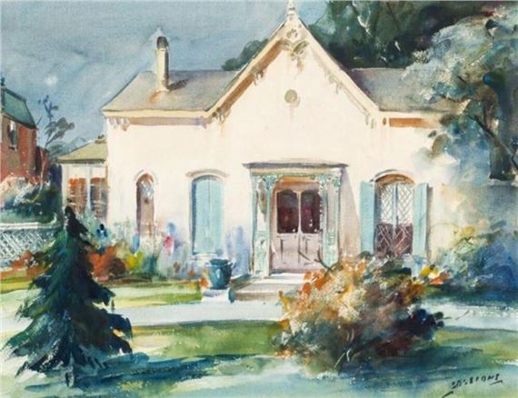 James Sessions | Watercolor of House, James Milton Sessions | MutualArt