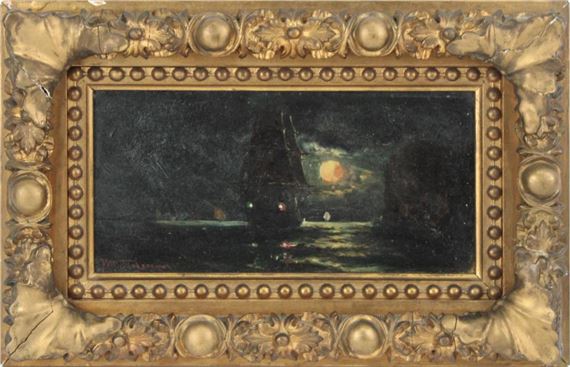 William Torgerson | Ships in Moonlight | MutualArt