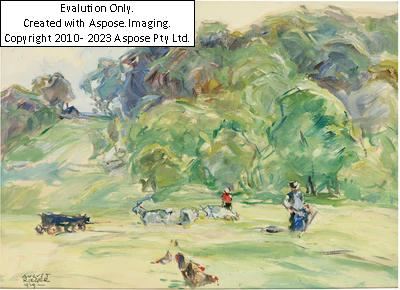 August Rieger | Ziegenhirte (1929) | MutualArt