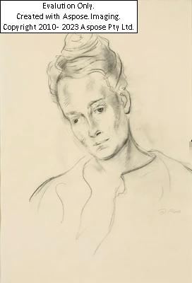 Joseph Floch | Porträt einer jungen Frau | MutualArt