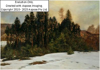 Adolf Helmberger | Waldlichtung im Schnee (1923) | MutualArt