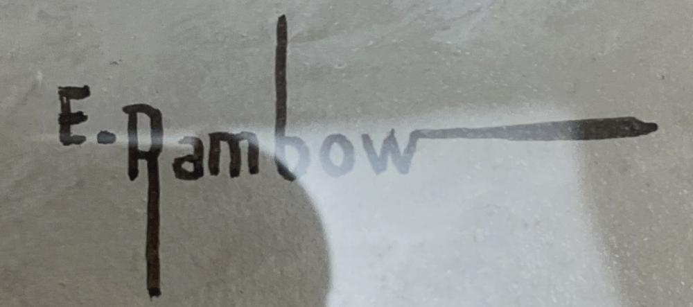 Erwin Rambow | Erwin Rambow Eagle At Nest Watercolor On Paper | MutualArt