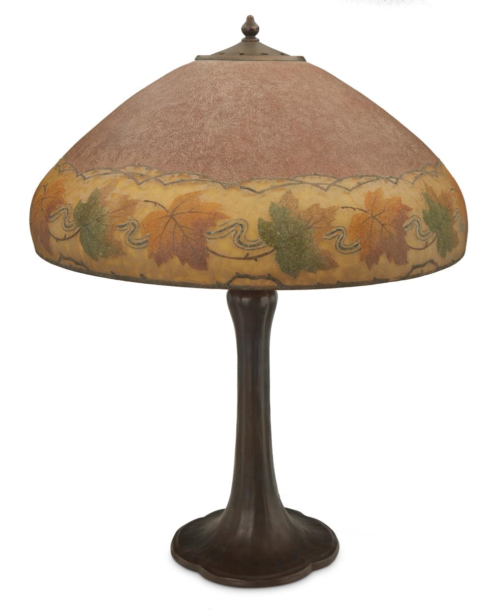 Handel Lamp Company | A Handel maple leaf table lamp | MutualArt