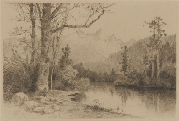 Julian Walbridge Rix | A tonal landscape at sunset | MutualArt