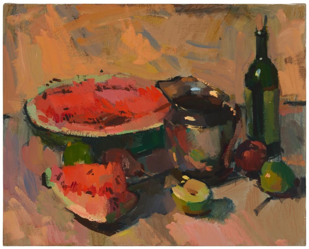 Sergei Bongart | Still life with watermelons | MutualArt