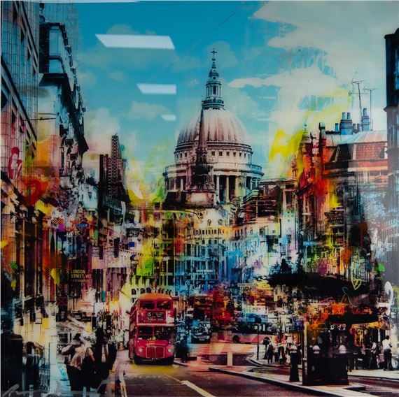 Paco Raphael | ‘Blue Traffic’, London with St Pauls in the background ...