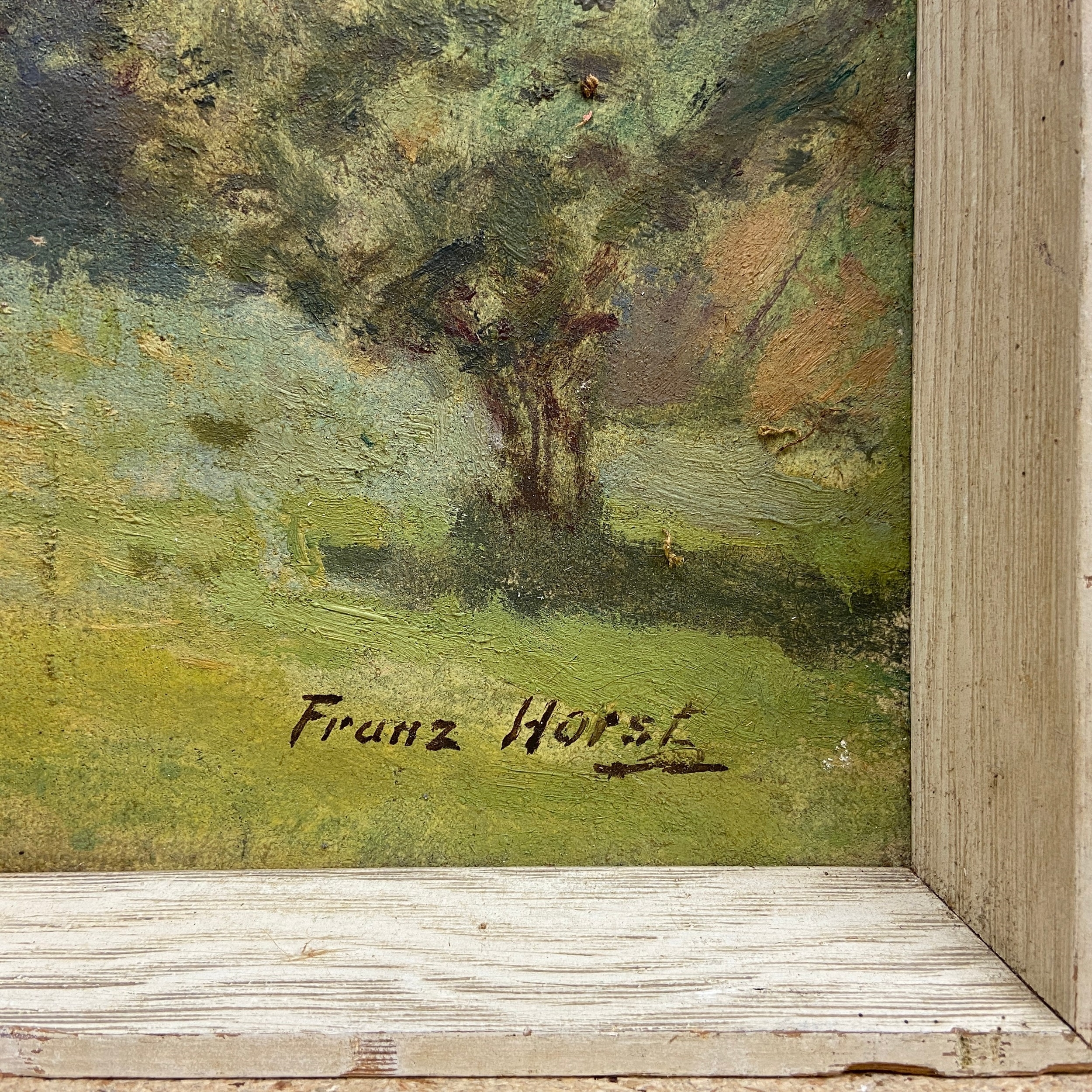 Franz Horst | an oil painting on canvas depicting Burg Kreuzen Castle ...