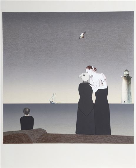 Judith Bledsoe | PETER GRIMES (WILL BARNET PRINT WITH COLLAGE) (1975 ...