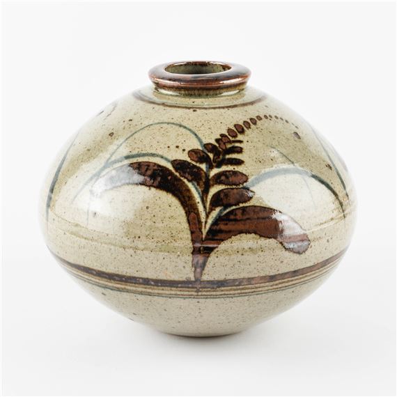 David Leach | A 1990s stoneware vase (1990) | MutualArt