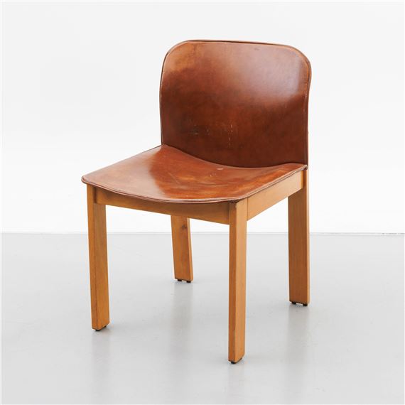 Tobia & Afra Scarpa | A 1970s chair covered in cognac coloured leather ...