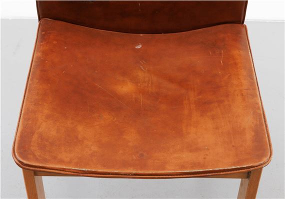 Tobia & Afra Scarpa | A 1970s chair covered in cognac coloured leather ...