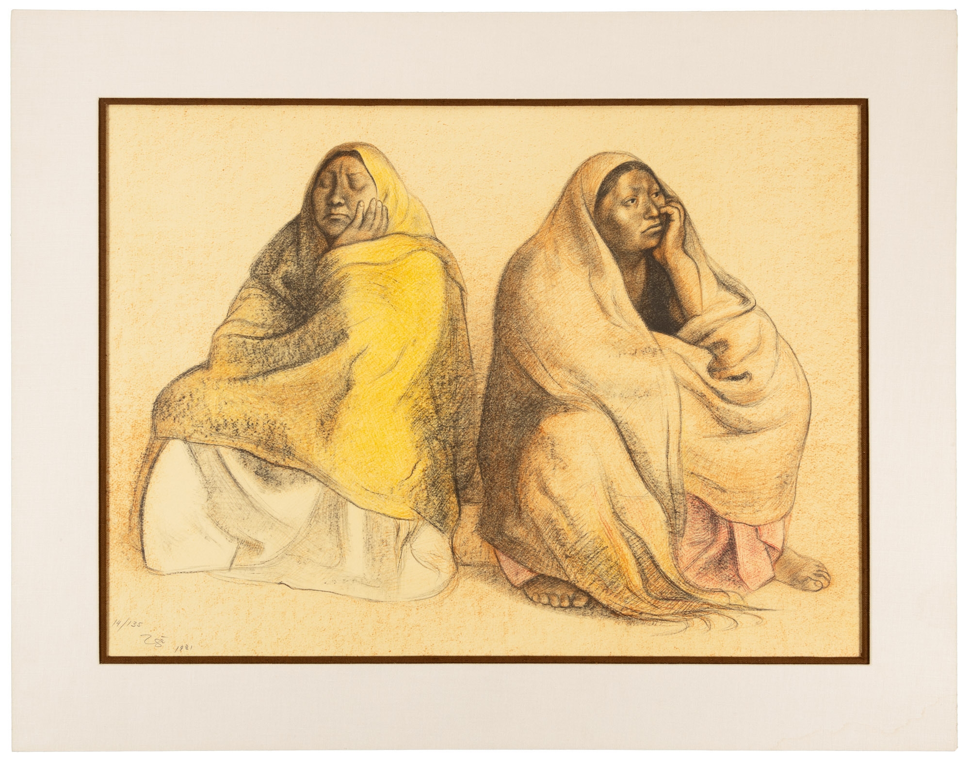 Francisco Zuñiga | Figuras Sentadas (Seated Figures (1981) | MutualArt