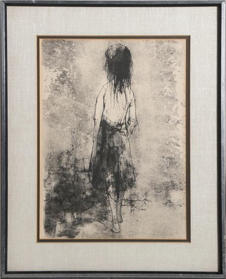 Jean Jansem | GIRL FROM BEHIND (Circa 1965) | MutualArt