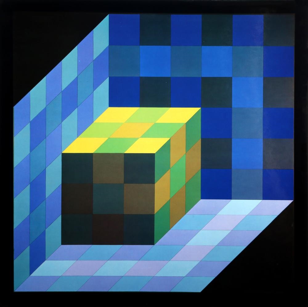 Victor Vasarely | TRIDIM C (1974) | MutualArt