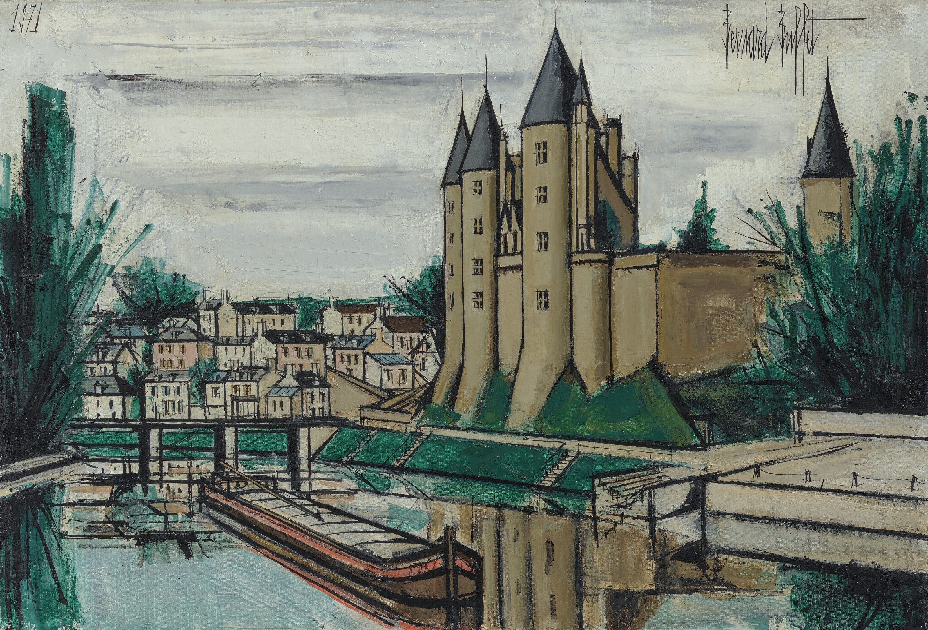Bernard Buffet | Château de Josselin (1971) | MutualArt