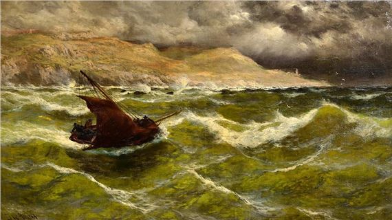 Thomas Rose Miles | Squally Weather, Blackgang Off the Catherines ...
