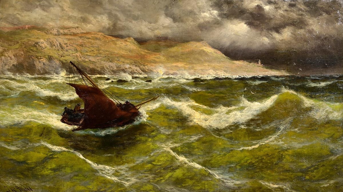 Thomas Rose Miles | Squally Weather, Blackgang Off the Catherines ...