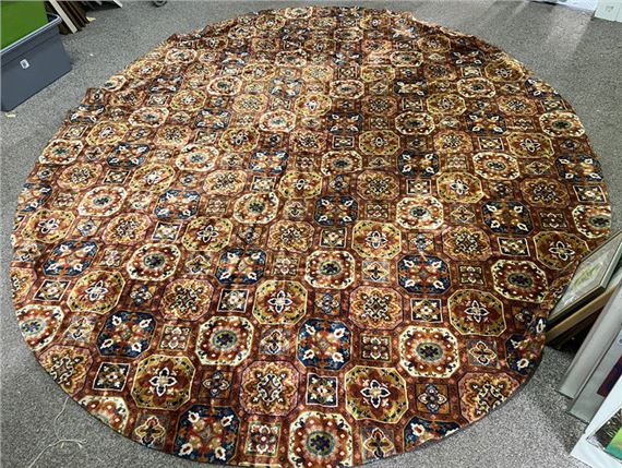 Large | Large circular carpet with all over decoration | MutualArt