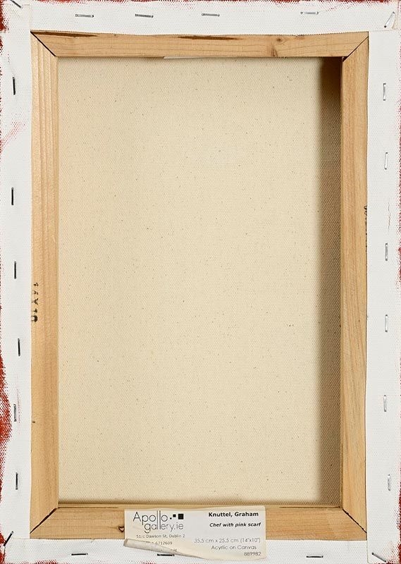 Graham Knuttel | Chef with Pink Scarf | MutualArt