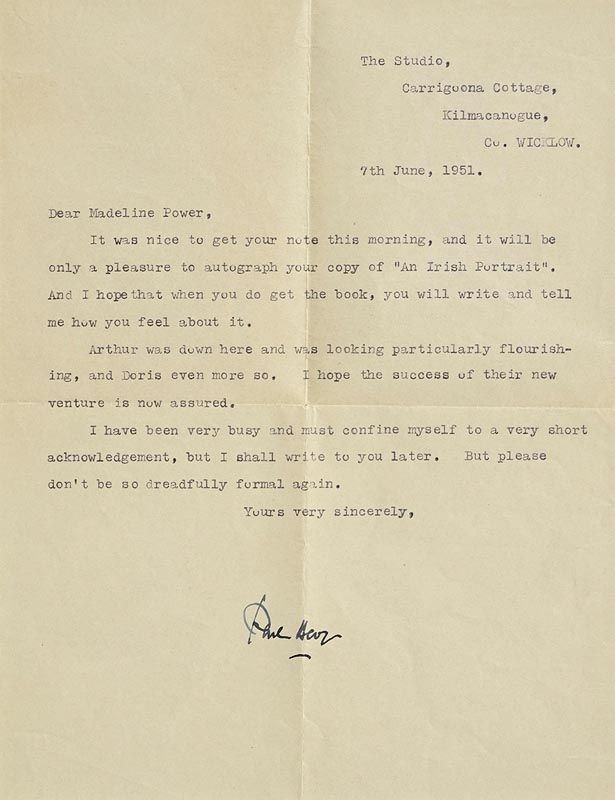 Paul Henry | Letter to Madeline Power | MutualArt