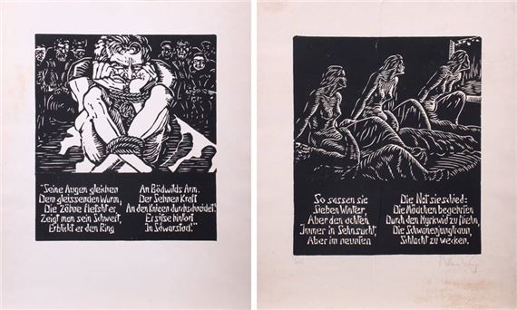 Klaus Wrage | 2 Holzschnitte | MutualArt