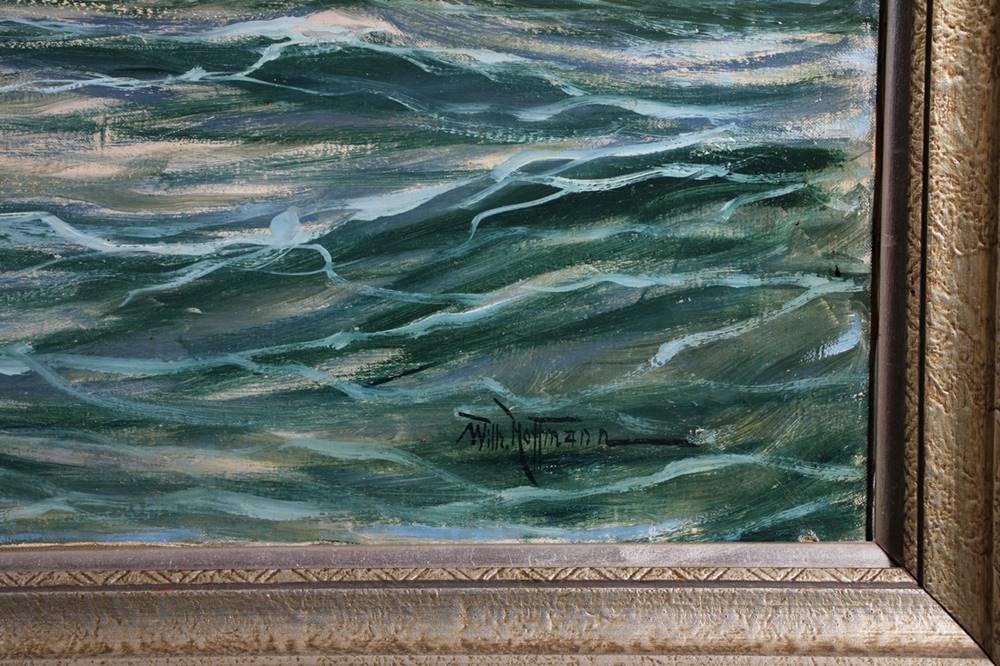 Wilhelm Hoffmann | Segelschiff in der Dämmerung | MutualArt