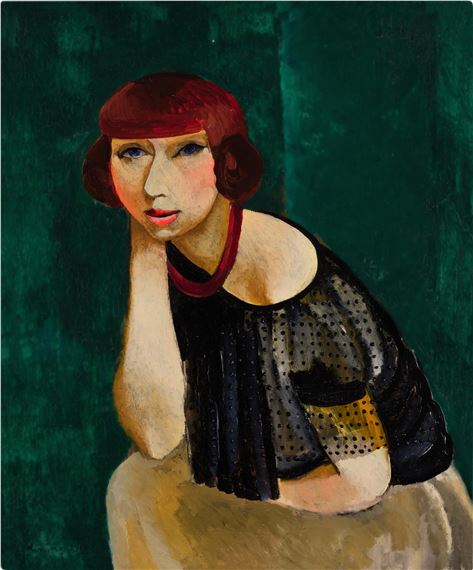 Moïse Kisling | Portrait de la soeur de Mme Renée Kisling (1918 ...