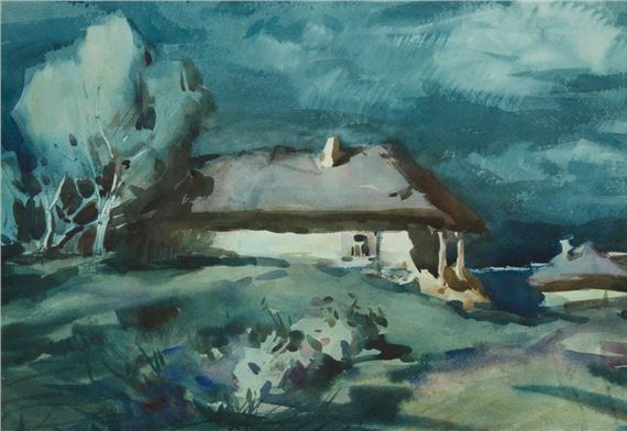 Sergei Bongart | Landscape in blues | MutualArt