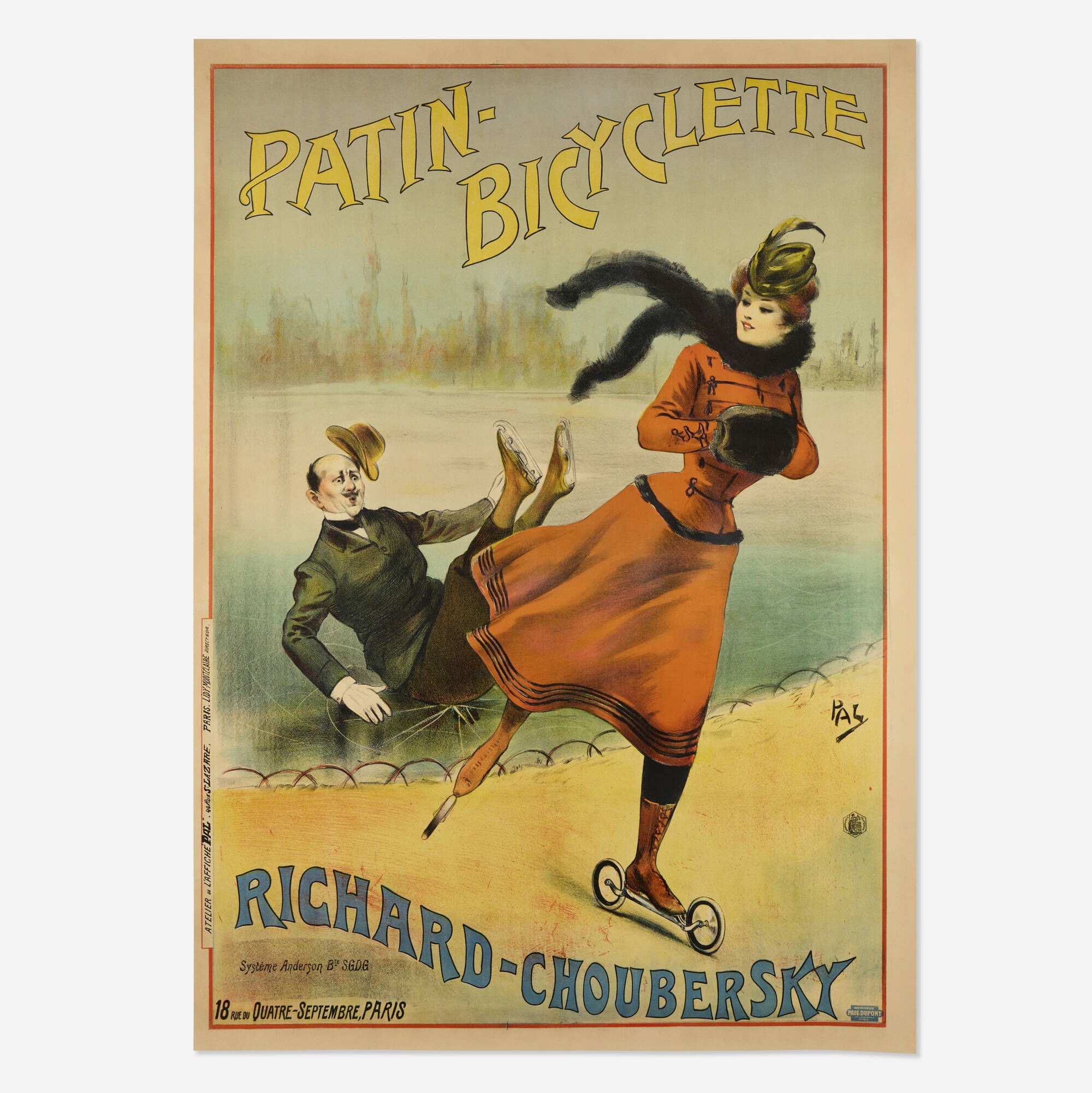 Jean de Paléologue | Patin-Bicyclette / Richard-Choubersky (Circa 1899 ...