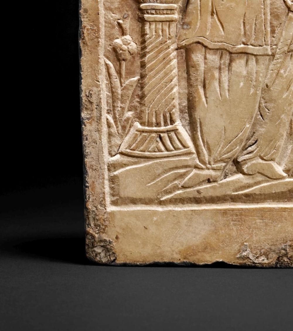 Similar | A LARGE CARVED ALABASTER PANEL OF A STANDING KING (19th ...