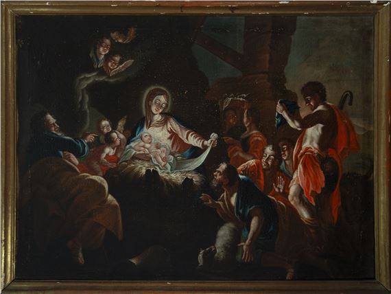 Spanish School, 18th Century | Escuela Española del siglo XVII - Adoración de los pastores ...