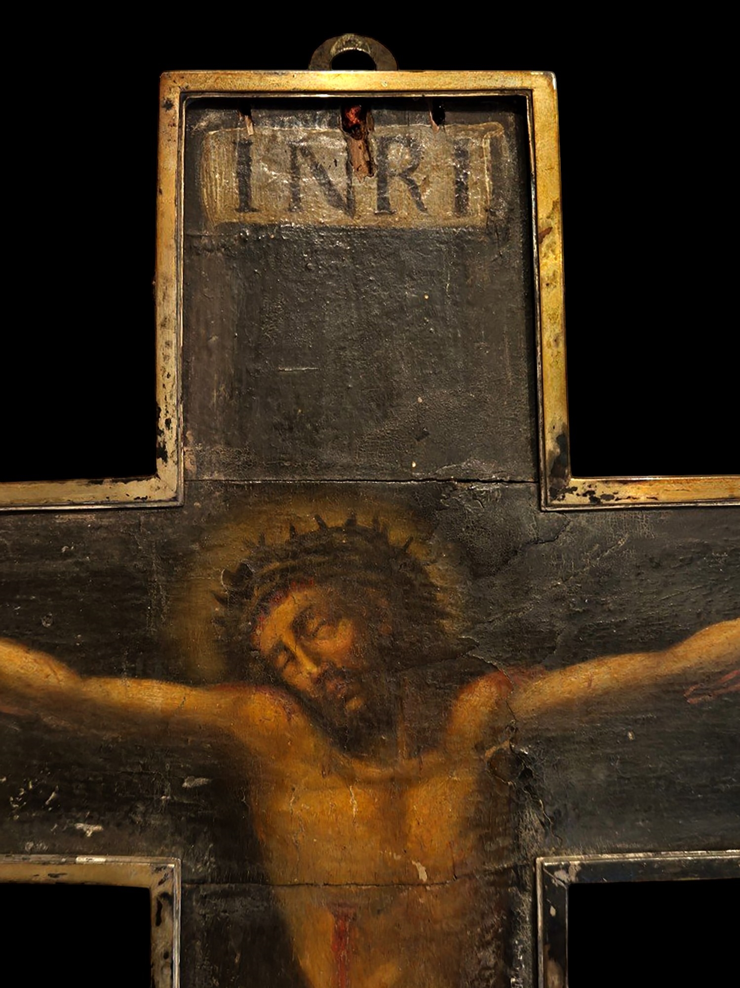 Spanish School, 18th Century | Escuela Española del siglo XVII - Cruz de celda con montura de ...